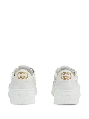 Gucci Chunky B Leather Sneakers - White