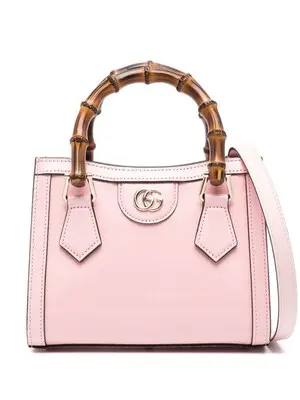 Gucci Diana Small Leather Tote Bag - Pink
