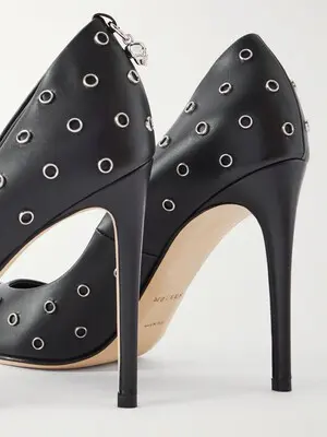 Alexander McQueen Embellished Leather Pumps