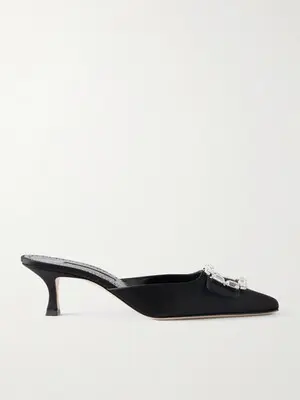 Manolo Blahnik Embellished Mules Clogs For Women