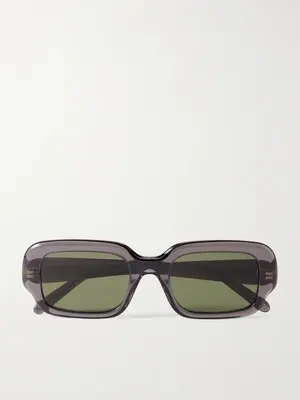 Loewe Oversized Rectangle-frame Sunglasses - Green