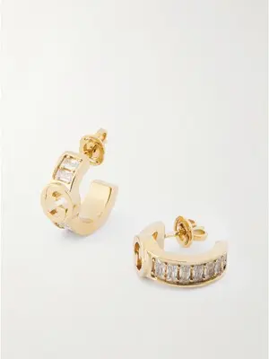 Gucci Blondie Cubic Zirconia Earrings - Gold