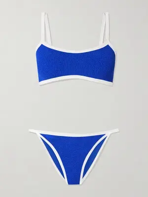 Hunza G Tyler Two-tone Bikini - Blue