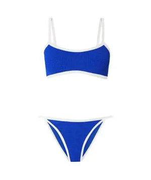 Hunza G Tyler Two-tone Bikini - Blue