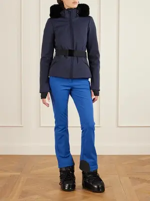 Goldbergh Pippa Belted Flared Ski Pants - Blue
