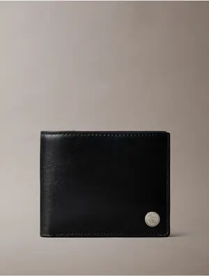 Calvin Klein Monogram Hardware Bifold Wallet - Black