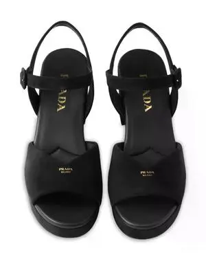 Prada Padded Suede Sandals