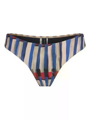LYGIA & NANNY Striped Bikini Bottom - Blue