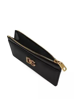 Dolce & Gabbana Logo-plaque Zip Wallet - Black