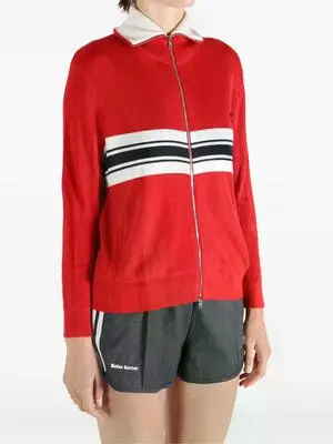 Adidas Striped Zip-up Knit Jacket