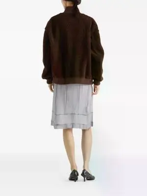 Prada Floral Embroidered Midi Skirt