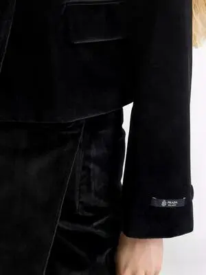 Prada Flap-pocket Jacket With Detachable Collar