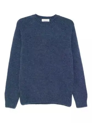 FILIPPO DE LAURENTIIS Ribbed Wool-blend Knitwear - Blue