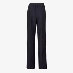 Fendi Pinstriped Wool Flared Trousers