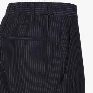 Fendi Pinstriped Wool Flared Trousers