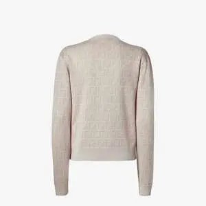 Fendi Cardigan In Ff Motif Jacquard