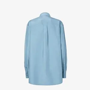 Fendi Oversized Silk Poplin Shirt