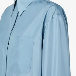 Fendi Oversized Silk Poplin Shirt