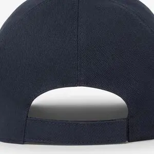 Fendi Canvas Baseball Cap With Faux Fur Patch