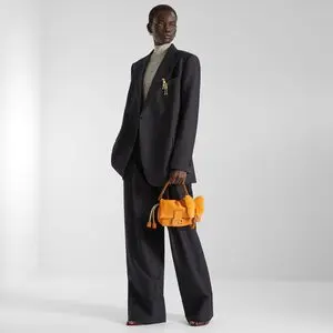 Fendi Double-breasted Pinstripe Wool Blazer