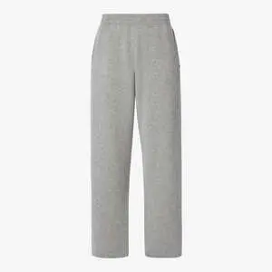 Fendi Cashmere Tarn Trousers With Embroidered Ff Logo