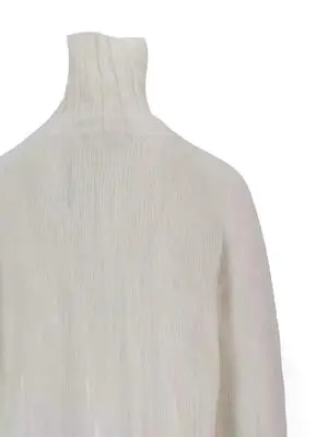 LA ROSE Roll-neck Sweater - Neutrals