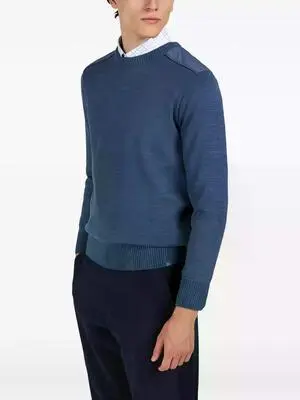 Paul & Shark Typhoon Detail Crewneck Sweater - Blue