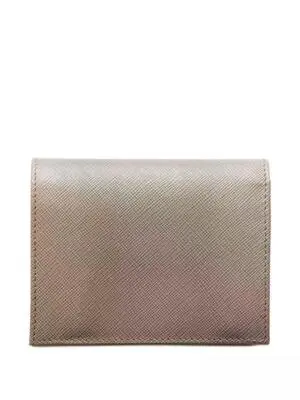 Prada Small Saffiano-leather Wallet - Neutrals