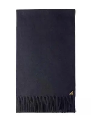 Prada Triangle-logo Scarf - Blue