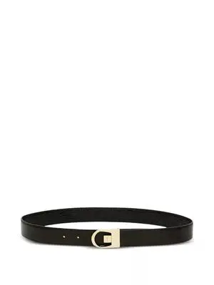 Saint Laurent Reversible Leather Belt - Black