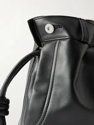 Loewe Flamenco Medium Leather Clutch - Black