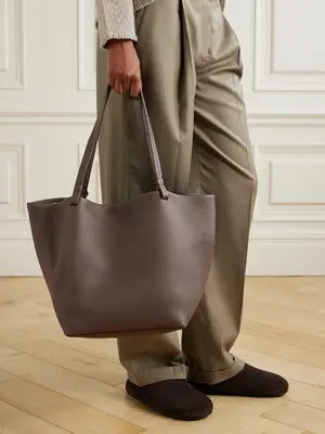 THE ROW Park 3 Medium Textured-leather Tote