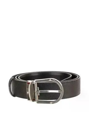 Montblanc Reversible Buckle Leather Belt - Black