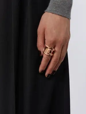 Max Mara Asymmetric Metal Ring