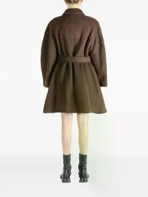 AMOMENTO Belted Button Coat