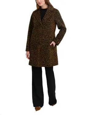 Tahari Lina Print Coat