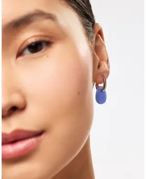 ANA LUISA Kayla Blue Silver Drop Earrings