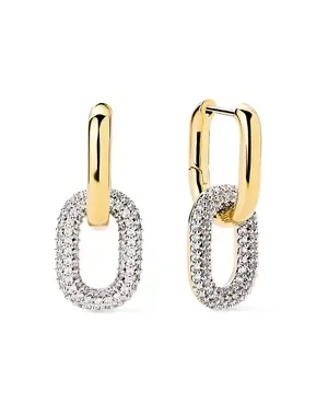 ANA LUISA Rox Mini Double Pave Drop Earrings - Gold