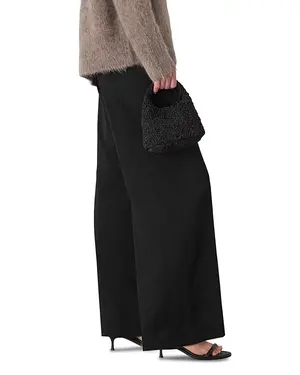 Whistles Black Wash Pants For Women