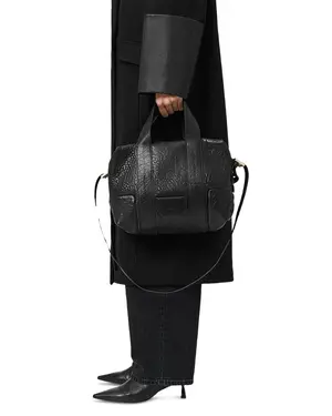 ALLSAINTS Ares G Compact Leather Crossbody - Black