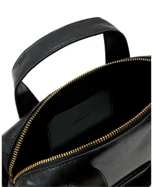 ALLSAINTS Ares G Compact Leather Crossbody - Black