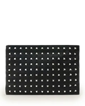 ALLSAINTS Bettina Embellished Leather Clutch - Black