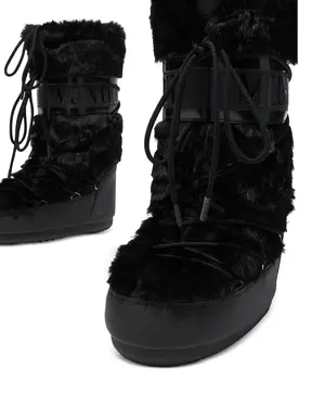 Moon Boot Mb Icon Faux Fur Boots - Black