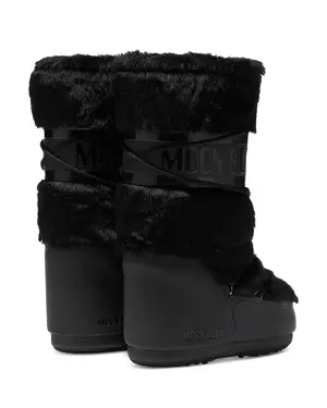 Moon Boot Mb Icon Faux Fur Boots - Black