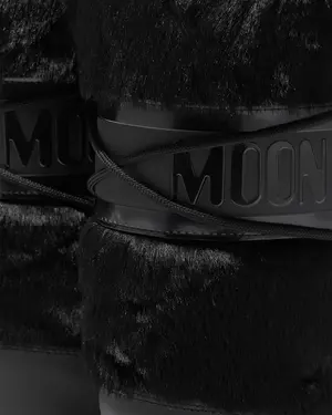 Moon Boot Mb Icon Faux Fur Boots - Black