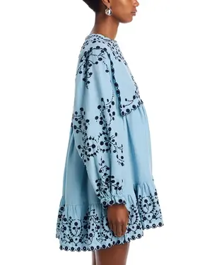 Sea Frances Embroidered Mini Dress