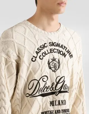 Dolce & Gabbana Pullover With Interwoven Pattern