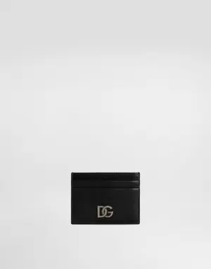 Dolce & Gabbana Tempesta Calfskin Card Holder - Black