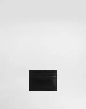 Dolce & Gabbana Tempesta Calfskin Card Holder - Black