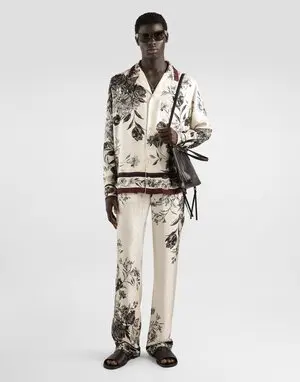 Dolce & Gabbana Flower Bouquet-print Twill Shirt - Multicolor